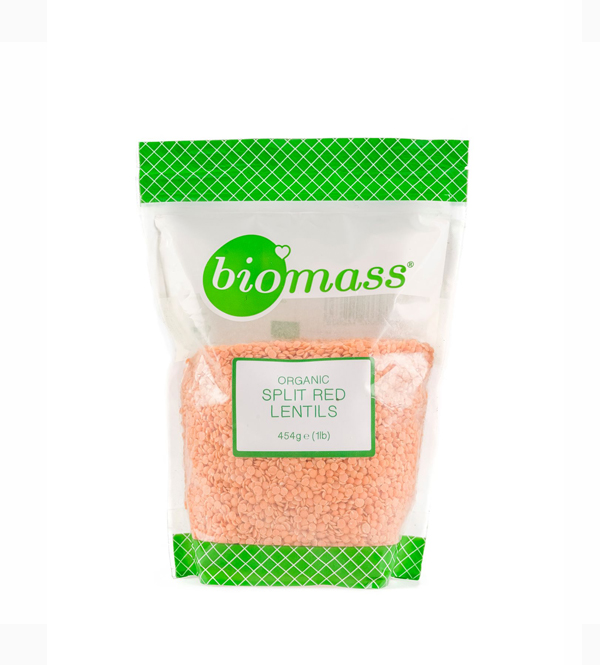 BIOMASS ORGANIC SPLIT RED LENTILS – New Earth