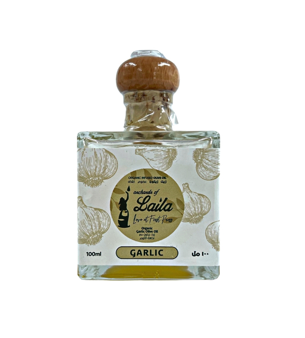 ORCHARDS OF LAILA GARLIC INFUSED OLIVE OIL 100ML – New Earth