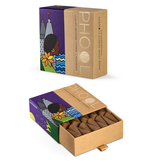 PHOOL LAVENDER INCENSE CONES – New Earth