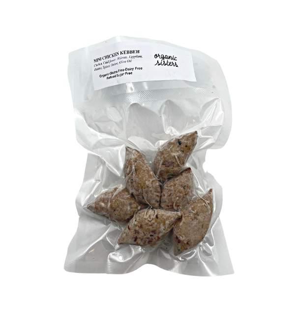 ORGANIC SISTERS MINI CHICKEN KEBBE. – New Earth