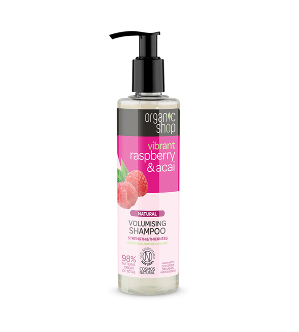 ORGANIC SHOP RASPBERRY AND ACAI VOLUMISING SHAMPOO – New Earth