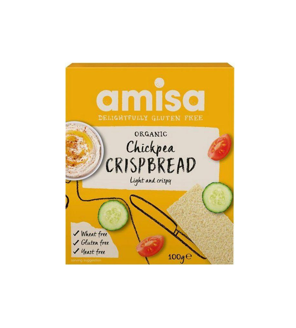 AMISA ORGANIC GLUTEN FREE CHICKPEA CRISPBREAD – New Earth