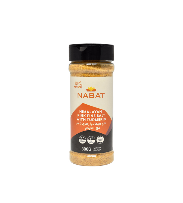 NABAT PINK FINE HIMALAYAN SALT WITH TURMERIC – New Earth