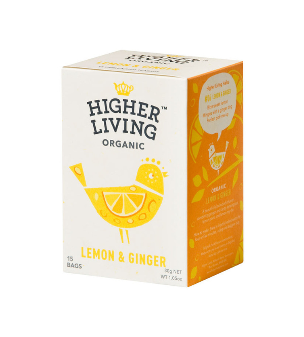 HIGHER LIVING LEMON & GINGER – New Earth