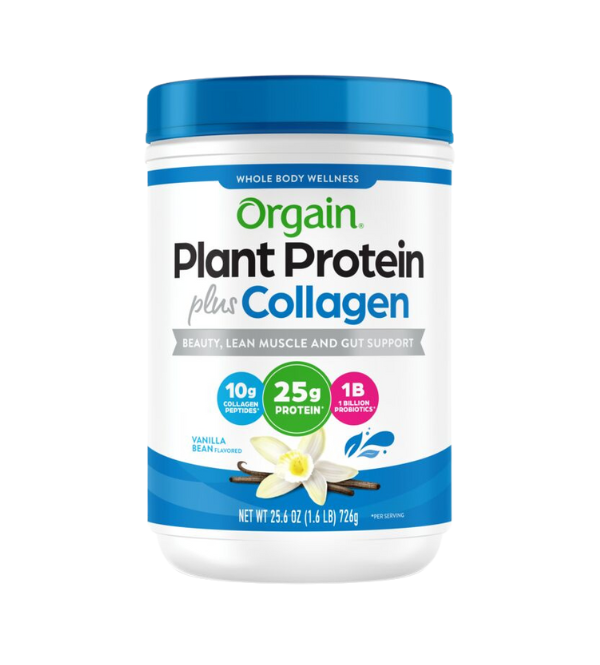 ORGAIN PLANT PROTEIN PLUS COLLAGEN VANILLA BEAN – New Earth
