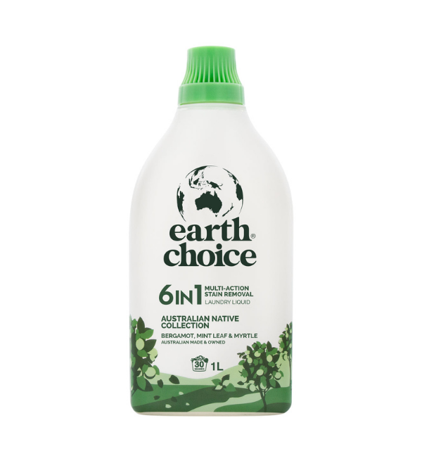 EARTH CHOICE 6IN1 LAUNDRY LIQUID BERGAMOT New Earth