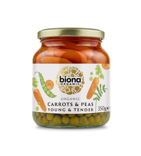BIONA ORGANIC CARROTS AND PEAS. – New Earth