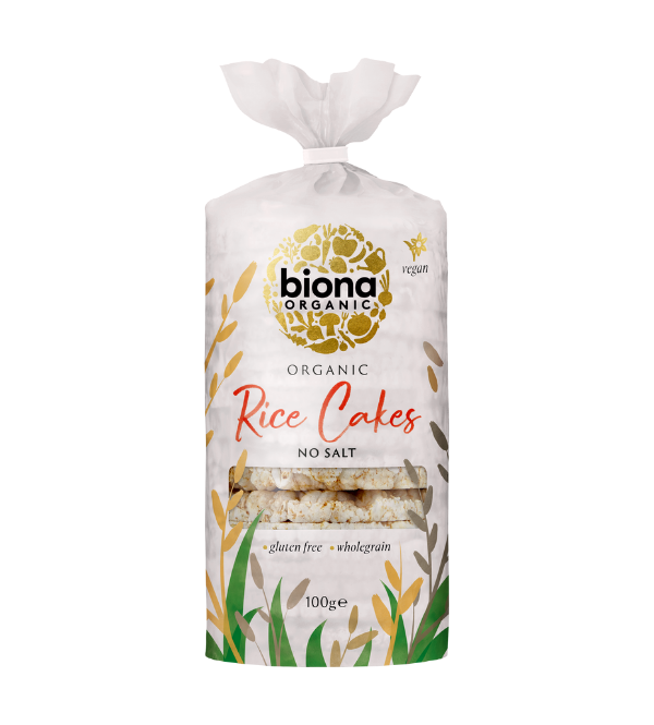 BIONA ORGANIC RICE CAKES – NO SALT – New Earth