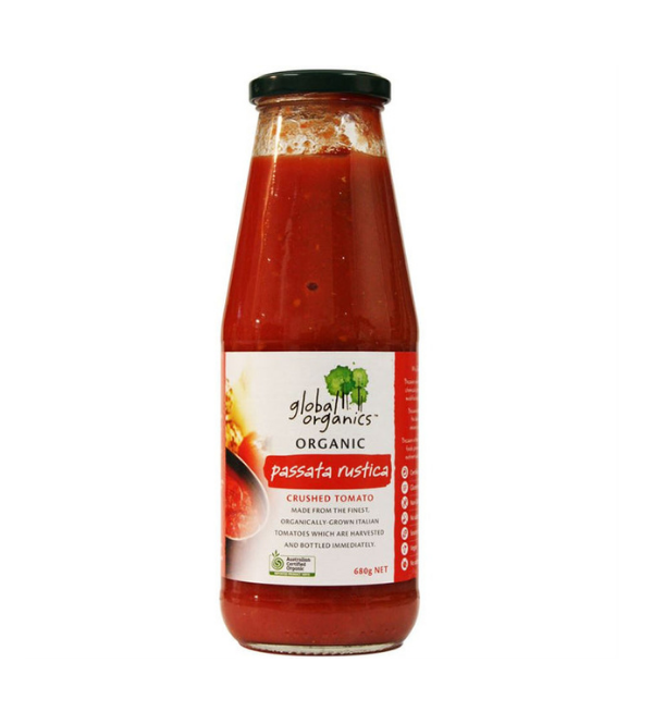 GLOBAL ORGANICS TOMATO PASSATA (CRUSHED) RUSTICA – New Earth