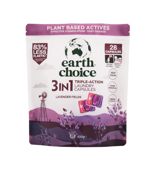 EARTH CHOICE 3IN1 LAVENDER LAUNDRY CAPSULES – New Earth