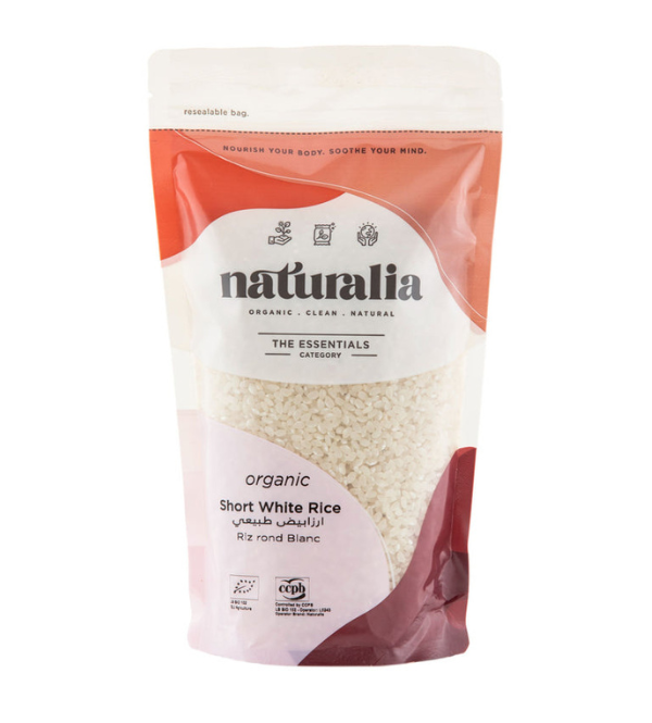 NATURALIA ORGANIC SHORT WHITE RICE 500G – New Earth