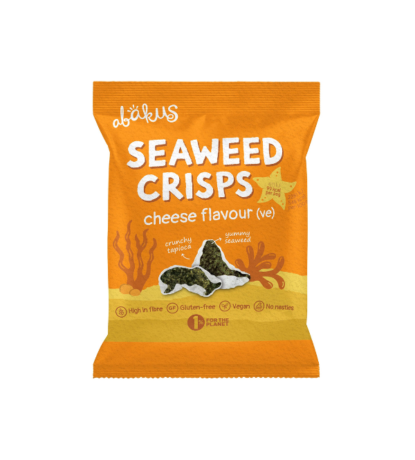 ABAKUS SEAWEED CRISPS VEGAN CHEESE FLAVOUR – New Earth