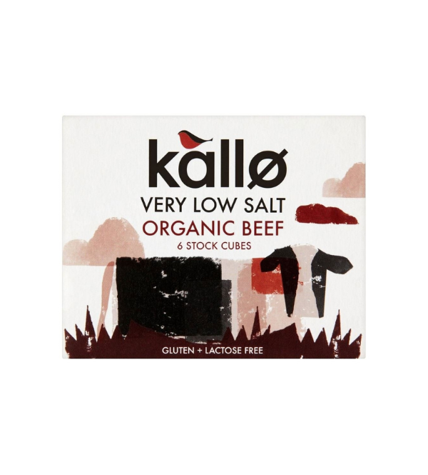 KALLO VERY LOW SALT ORGANIC BEEF STOCK CUBES. – New Earth