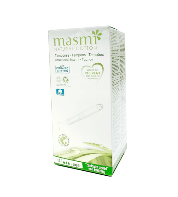 MASMI SUPER COTTON TAMPONS WITH APPLICATOR – New Earth