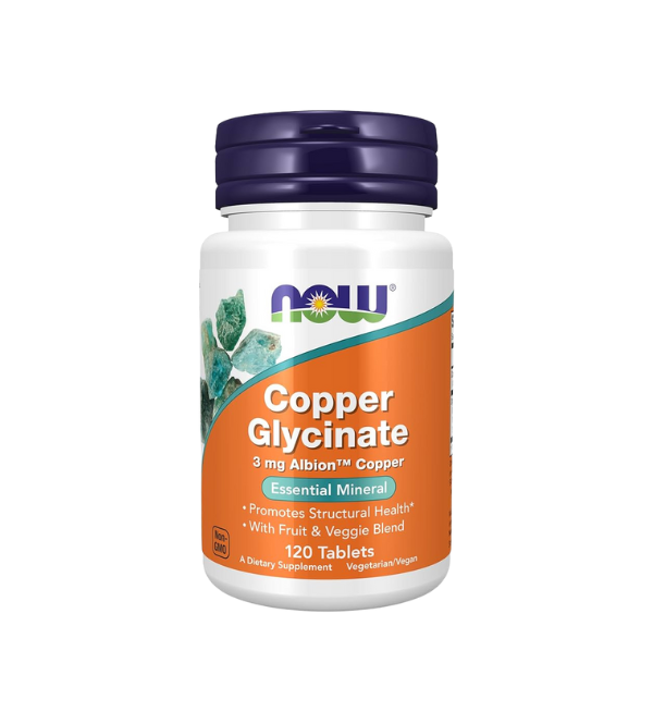 NOW COPPER GLYCINATE TABLETS – New Earth