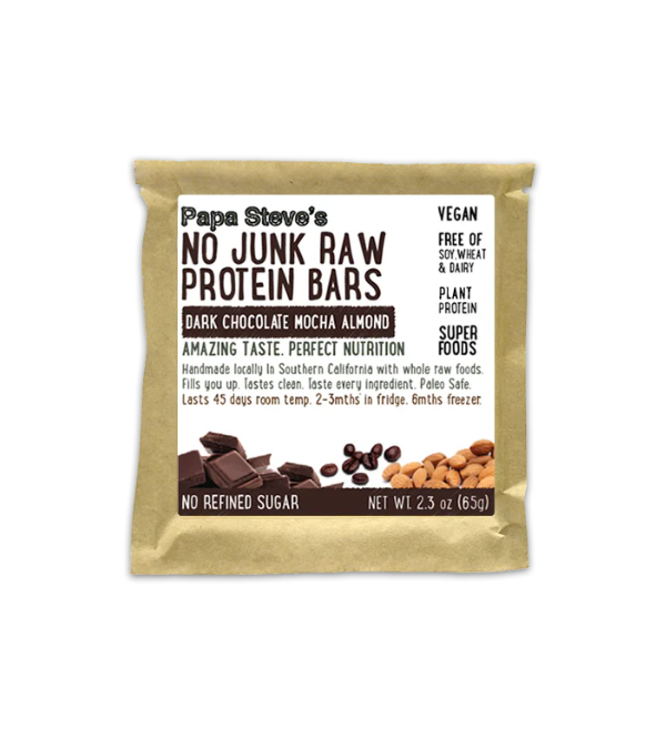 PAPA STEVE’S DARK CHOCOLATE MOCHA ALMOND BAR – New Earth