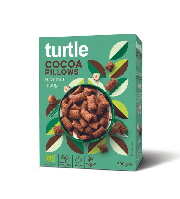TURTLE COCOA PILLOWS WITH HAZELNUT. – New Earth